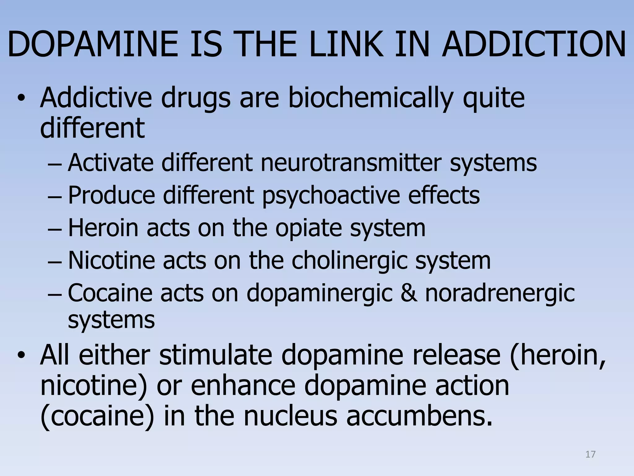 Physiology of drug addiction | PPTX