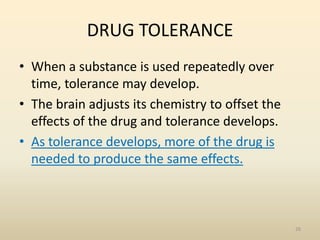 Physiology of drug addiction | PPTX