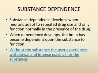 Physiology of drug addiction | PPTX