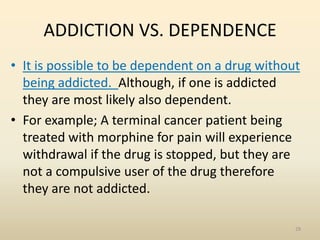 Physiology of drug addiction | PPTX