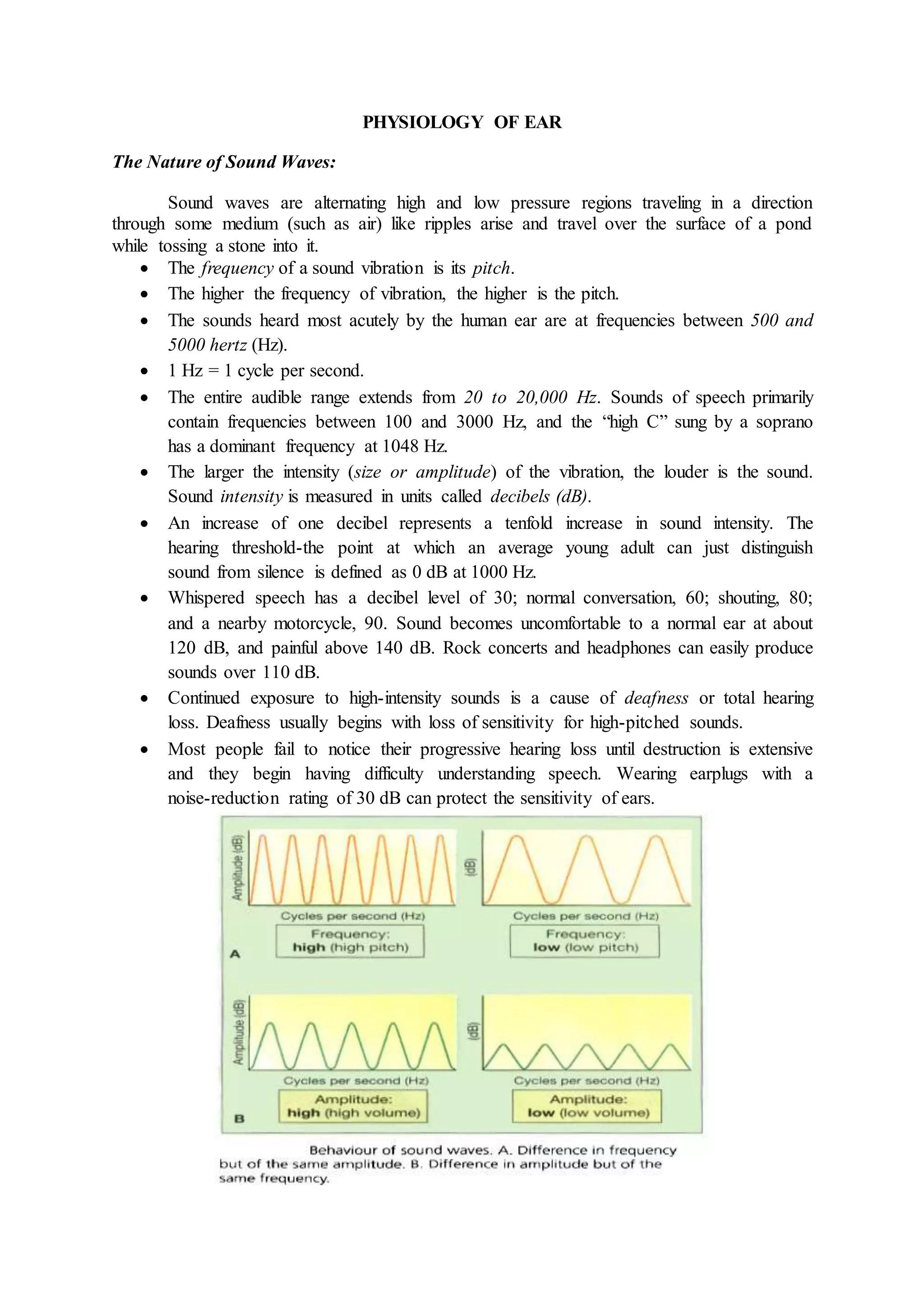 Physiology of ear | DOCX