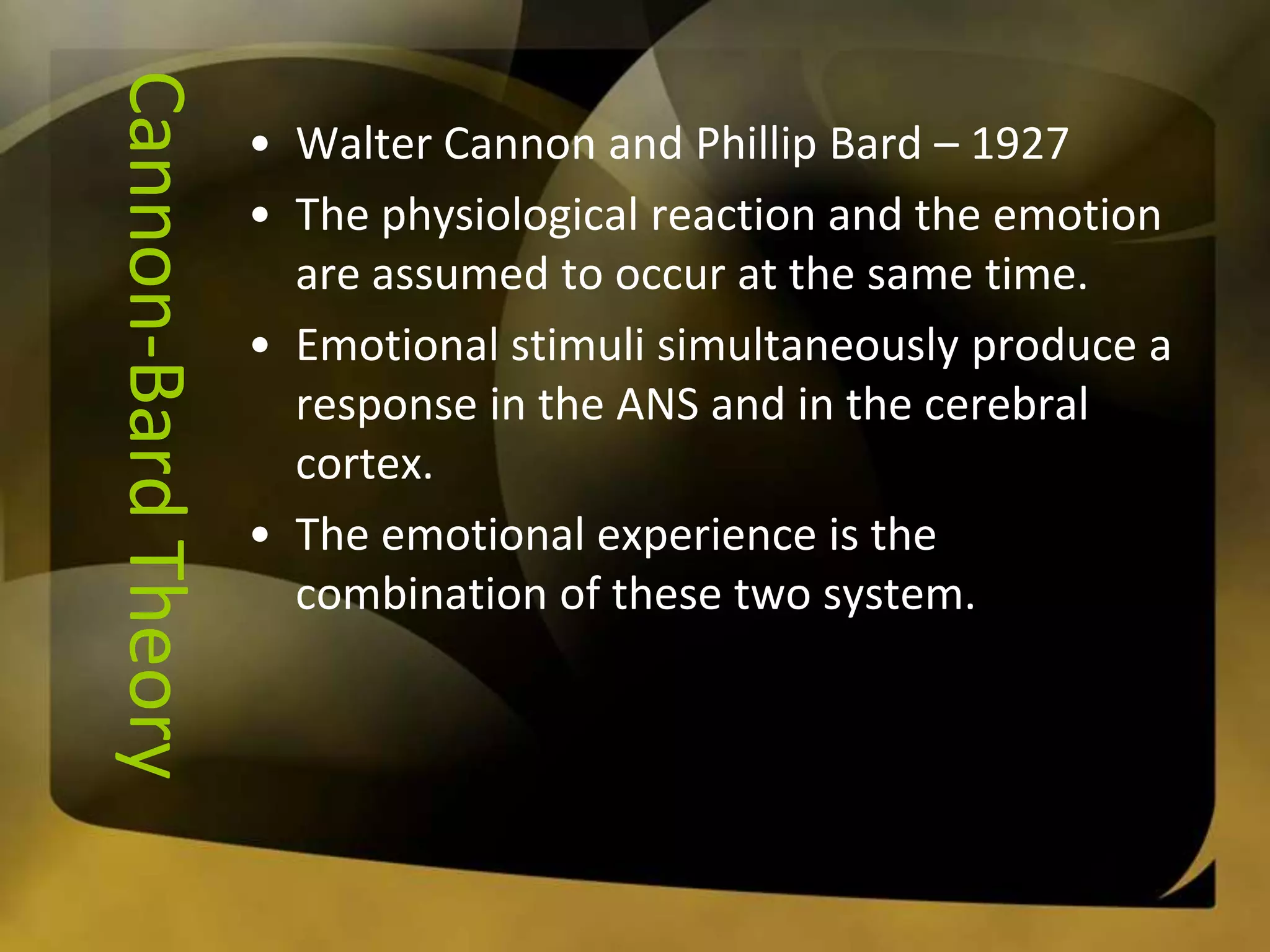 Physiology of emotion | PPTX