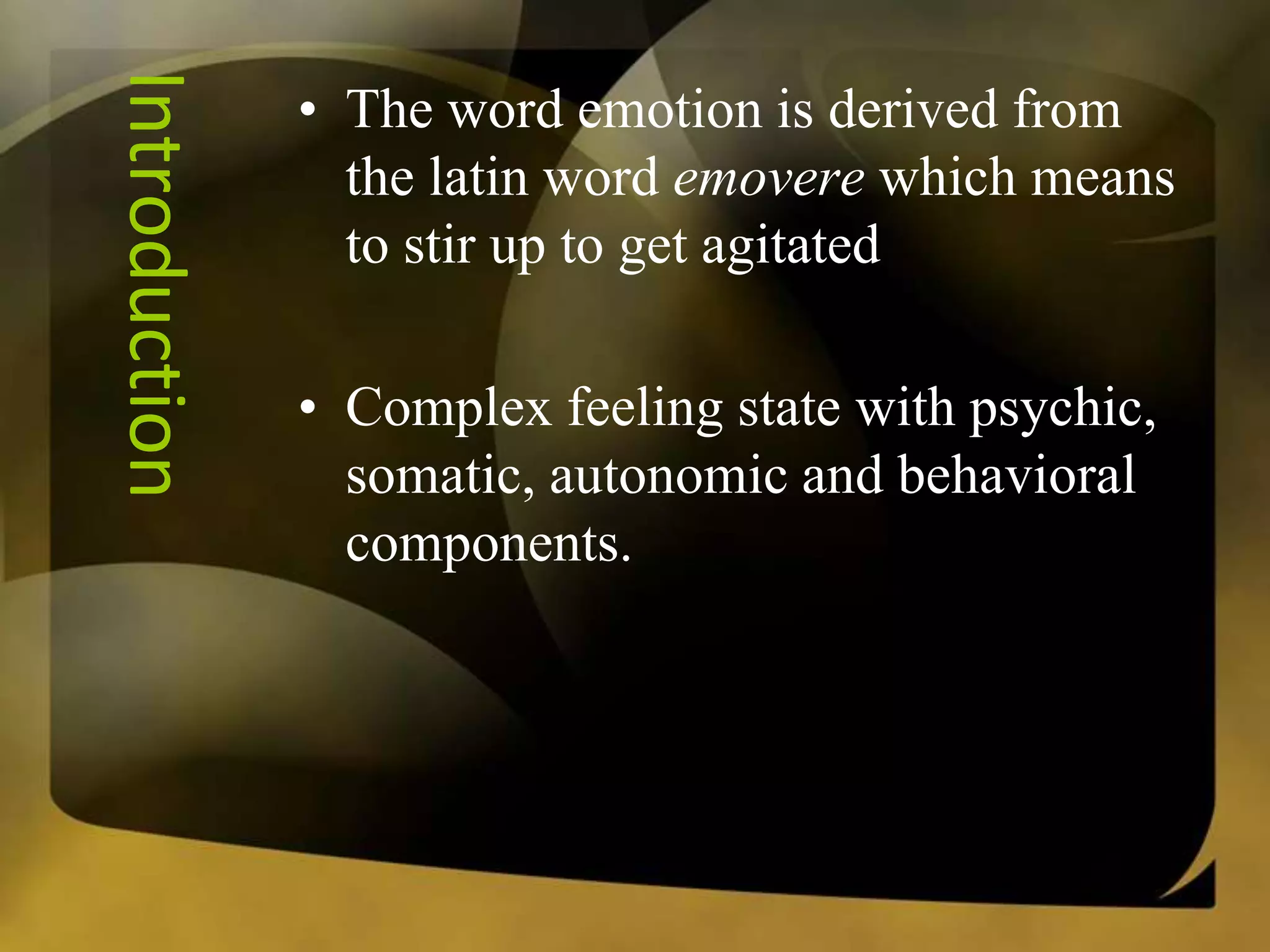 Physiology of emotion | PPTX