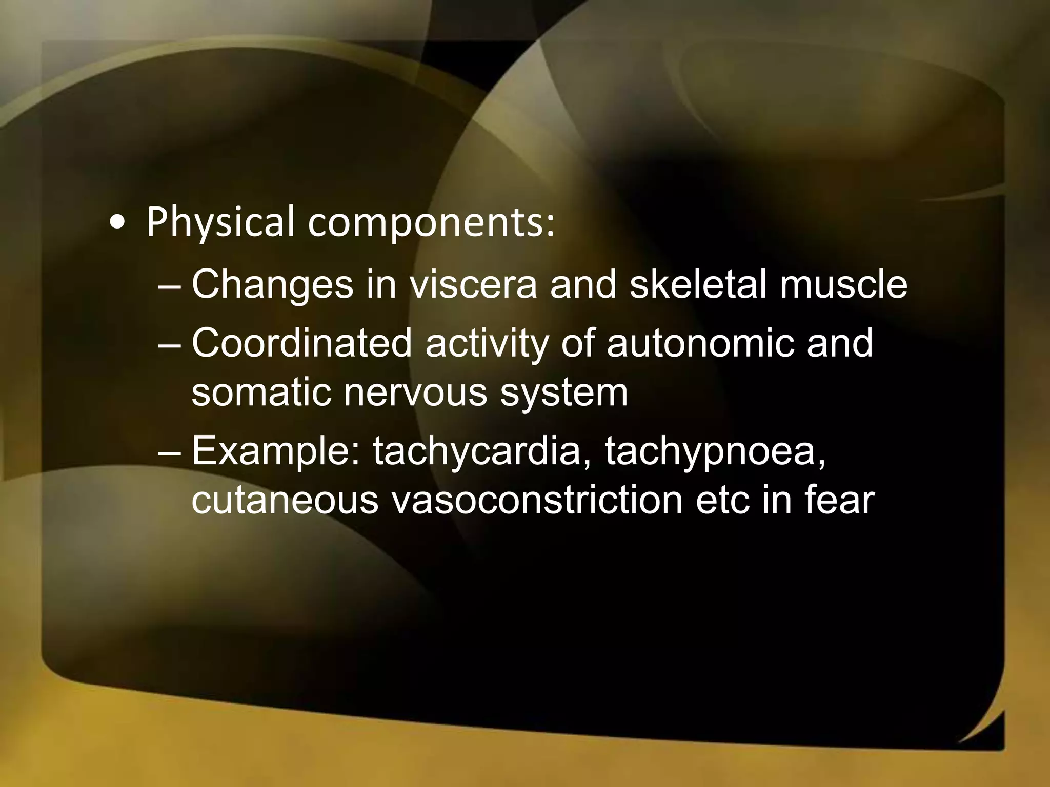Physiology of emotion | PPTX