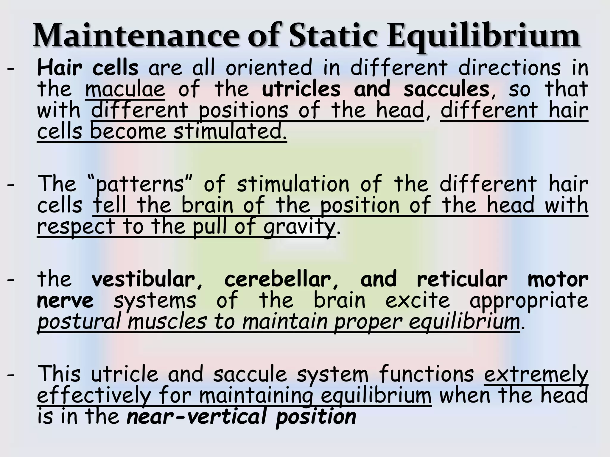 Physiology of equilibrium | PPTX