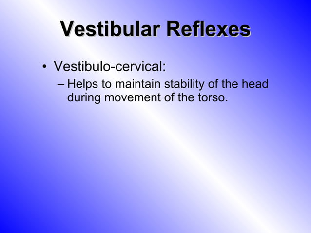 Physiology of equilibrium & balance | PPT | Brain and Nervous System ...