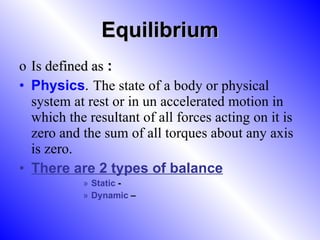 Physiology of equilibrium & balance | PPT