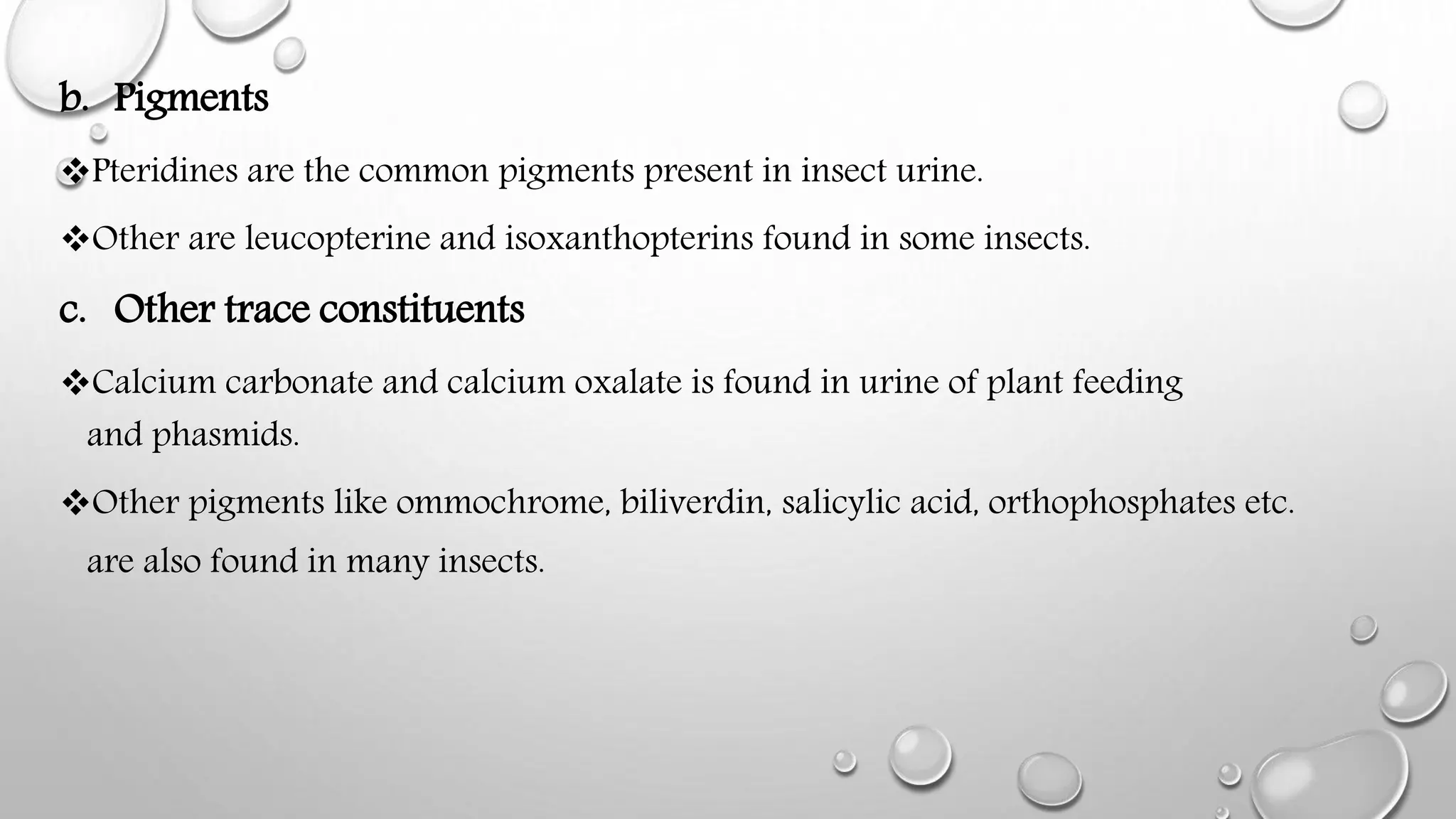 Physiology of excretion in insects | PPTX