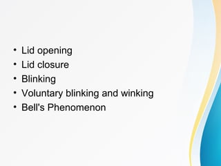 Physiology of eyelids and eyebrows | PPT