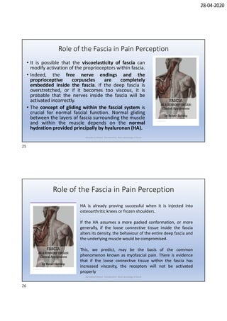 Physiology of fascia | PDF