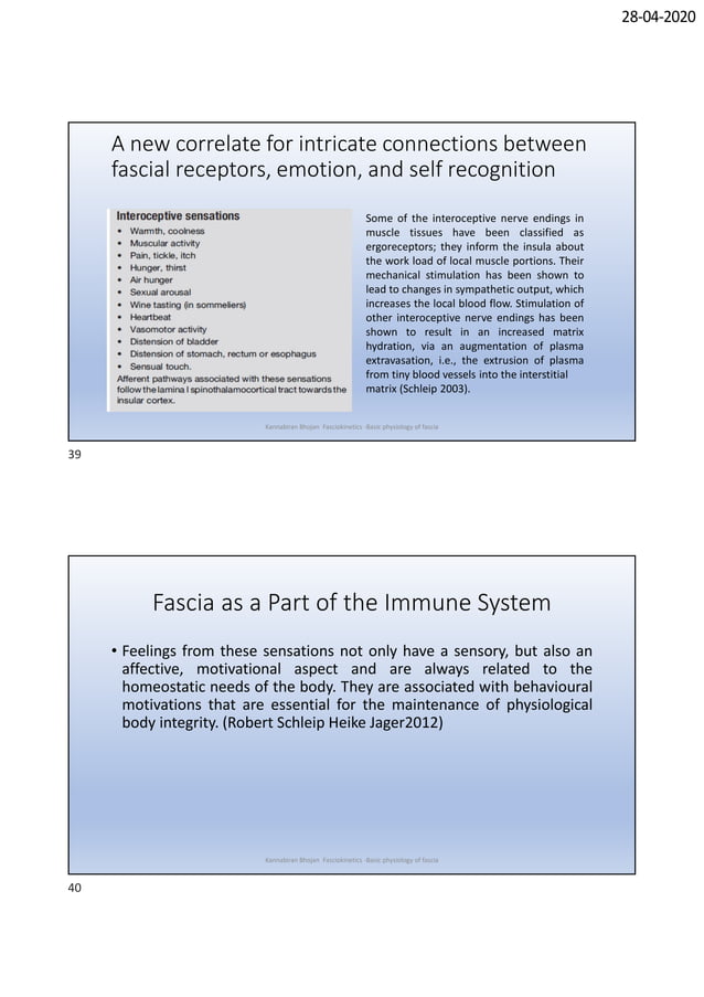 Physiology of fascia | PDF