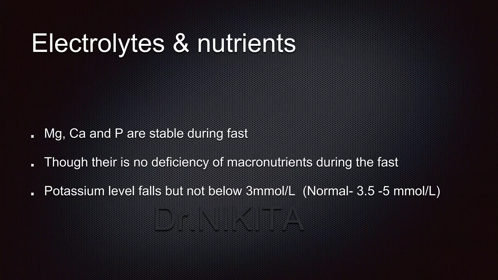 Physiology of fasting | PPTX