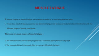 Physiology of fatigue | PPT