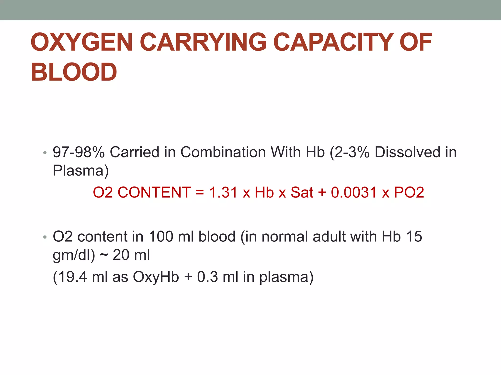 Physiology of gas exchange | PPTX