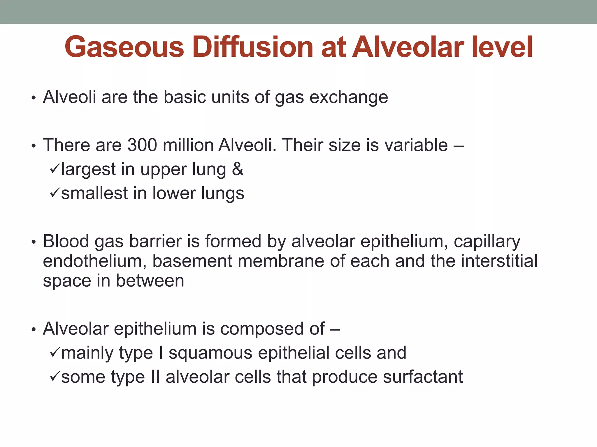 Physiology of gas exchange | PPTX