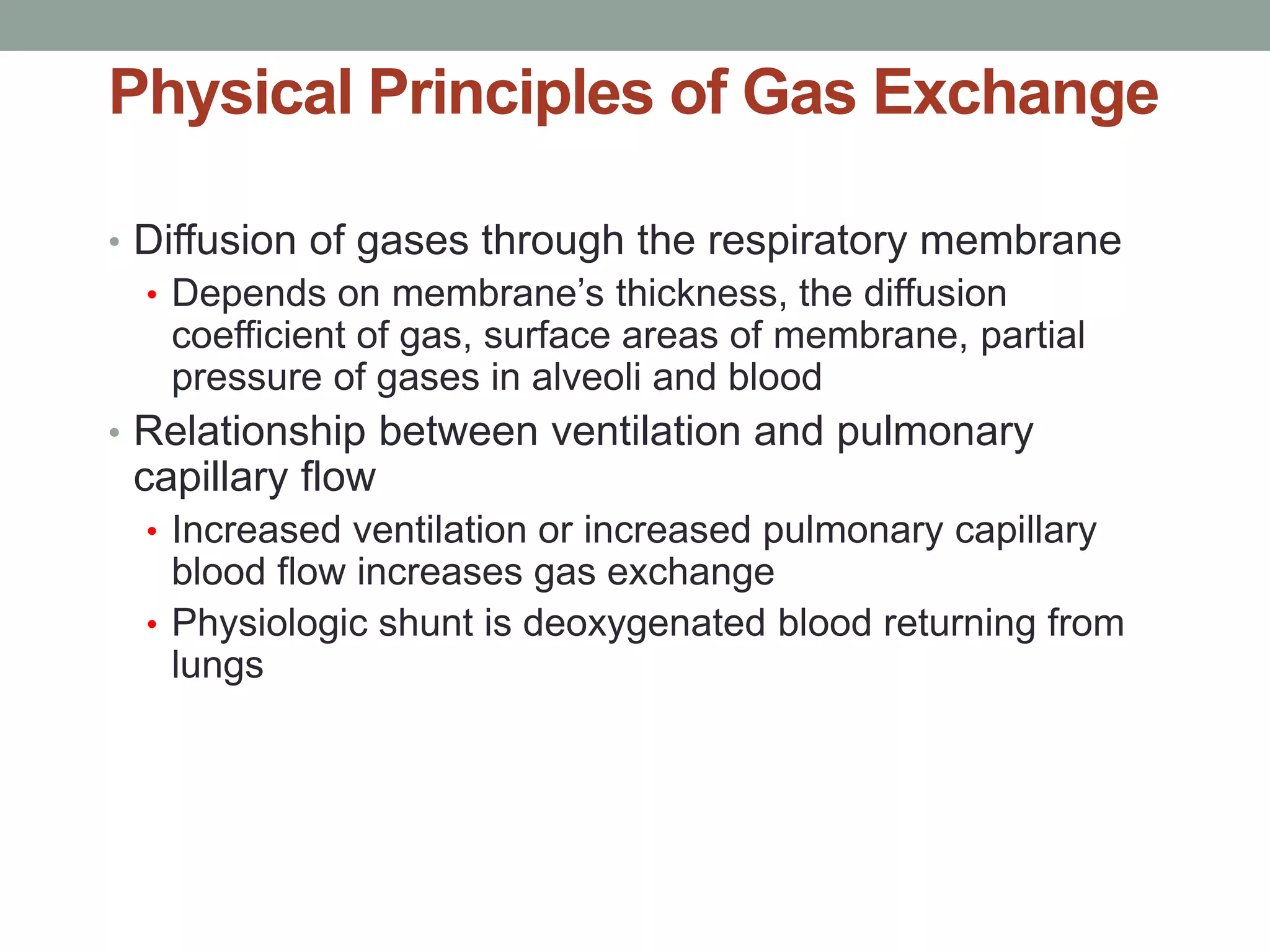 Physiology of gas exchange | PPTX