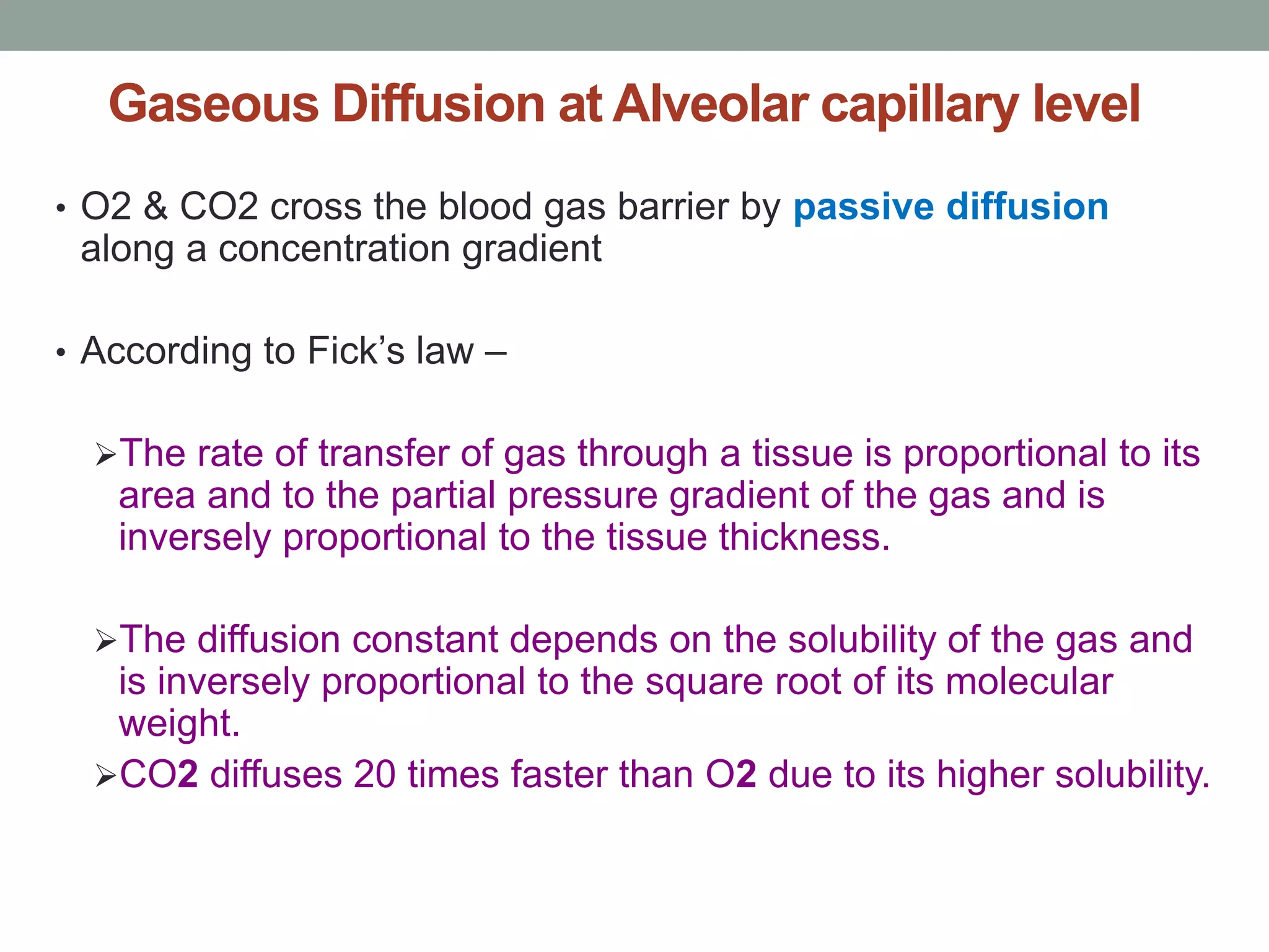 Physiology of gas exchange | PPTX