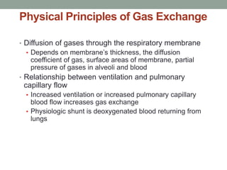 Physiology of gas exchange | PPTX