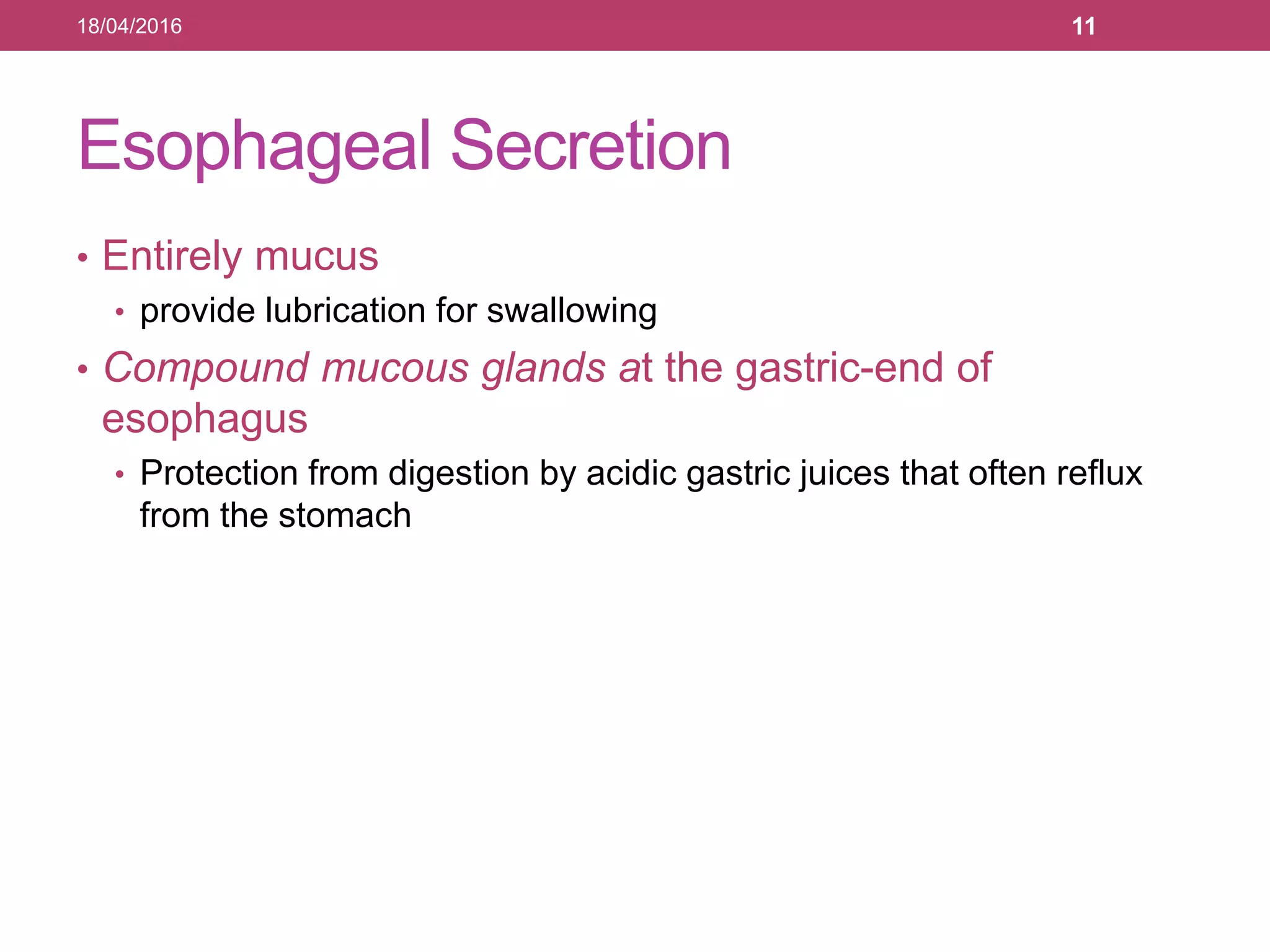 Physiology of GIS (Secretory Function of GI-tract) | PDF