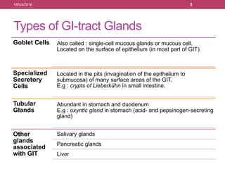 Physiology of GIS (Secretory Function of GI-tract) | PDF