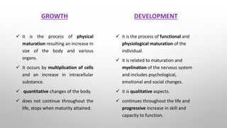 Physiology of growth and development | PPT