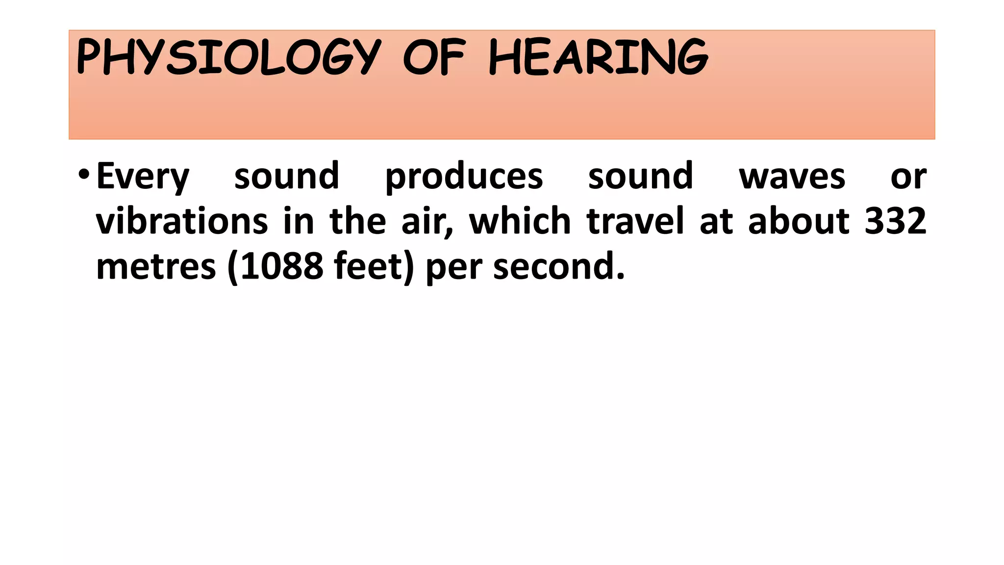 Physiology of hearing | PPTX