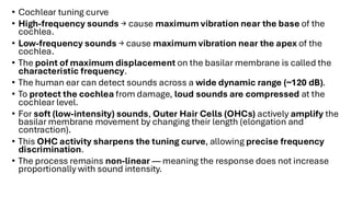 PHYSIOLOGY OF HEARING BY DR. SHRISHTI JAIN | PDF