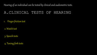 PHYSIOLOGY OF HEARING AND RELEVANT TESTS [Autosaved].pptx