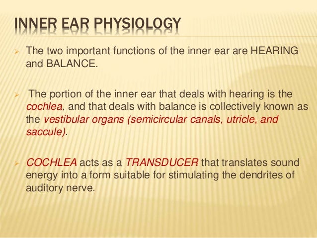 Physiology of hearing ppt