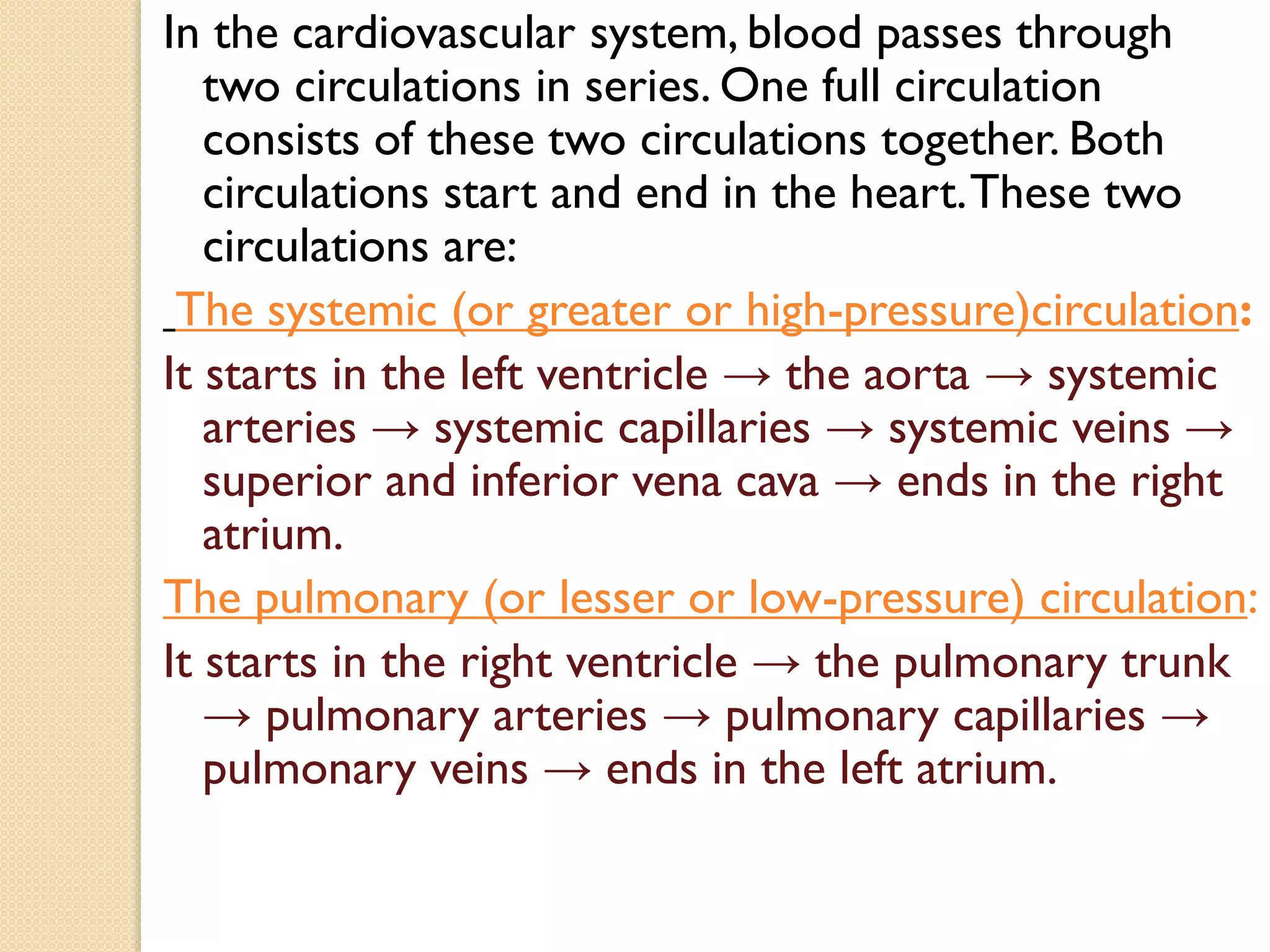 the cardiovascular system and Physiology of heart | PPTX