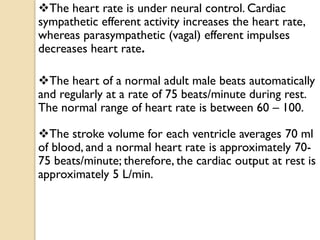 the cardiovascular system and Physiology of heart | PPTX