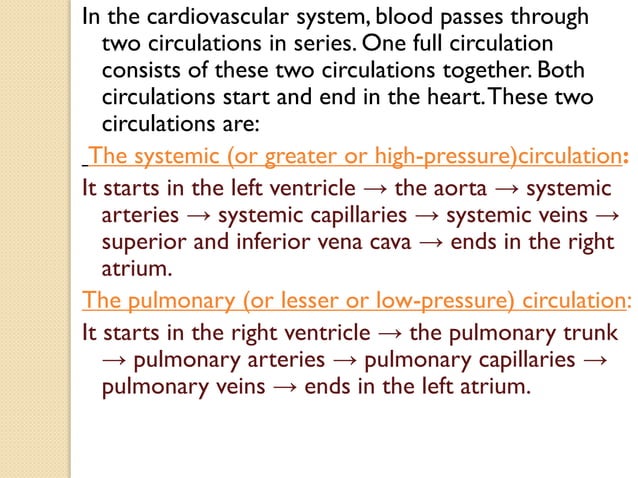 the cardiovascular system and Physiology of heart | PPTX