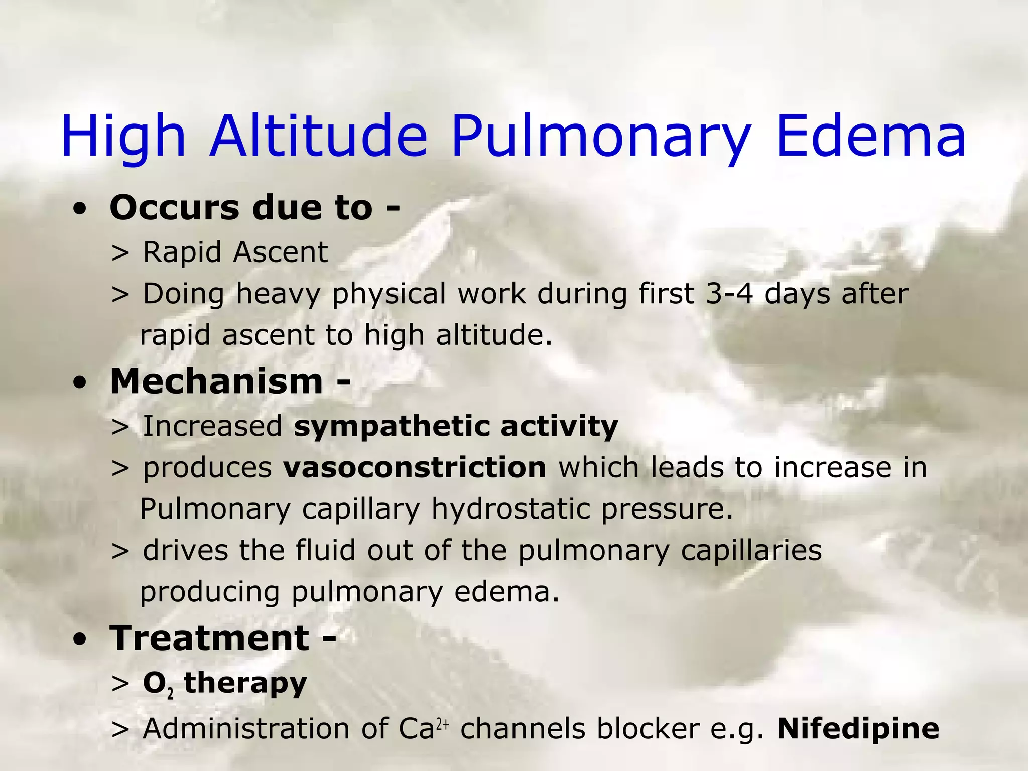 Physiology of high altitude | PPT