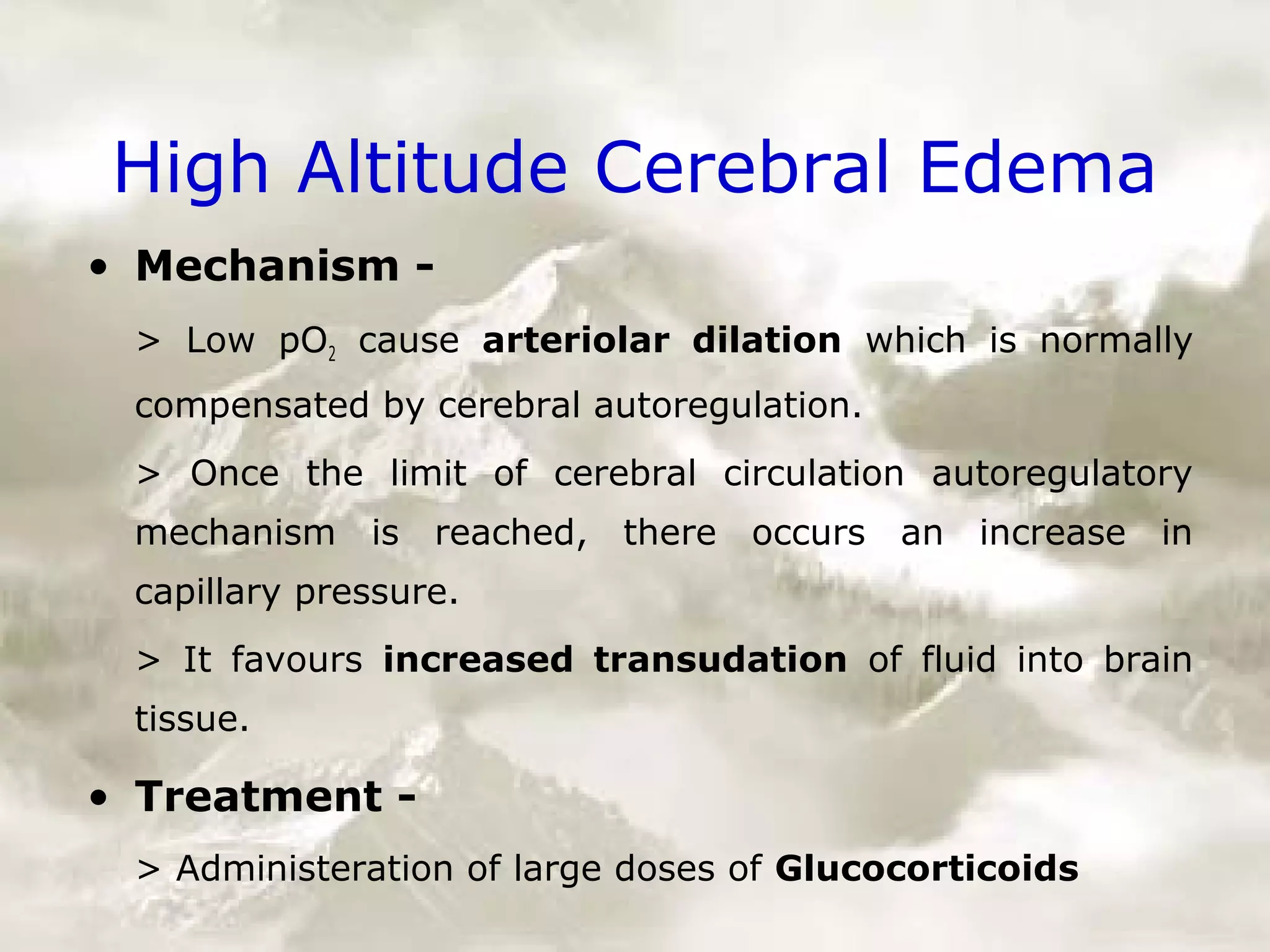 Physiology of high altitude | PPT