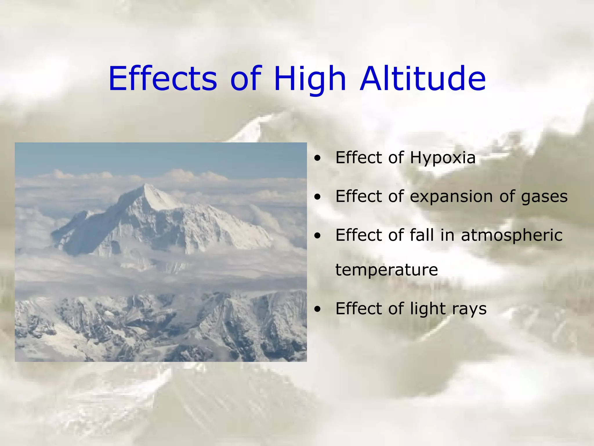 Physiology of high altitude | PPT