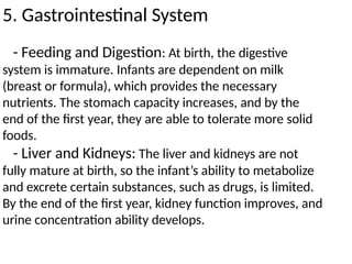 Physiology of infants and their body. | PPTX