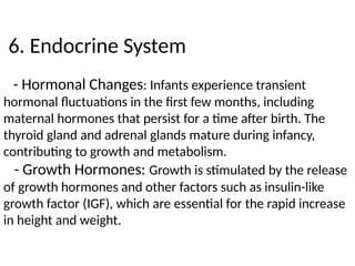 Physiology of infants and their body. | PPTX