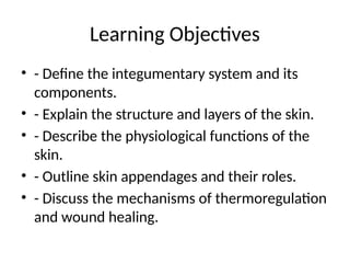 Physiology_of_Integumentary_System slides | PPTX