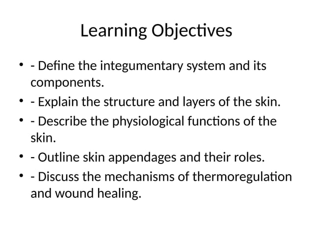 Physiology_of_Integumentary_System slides | PPTX