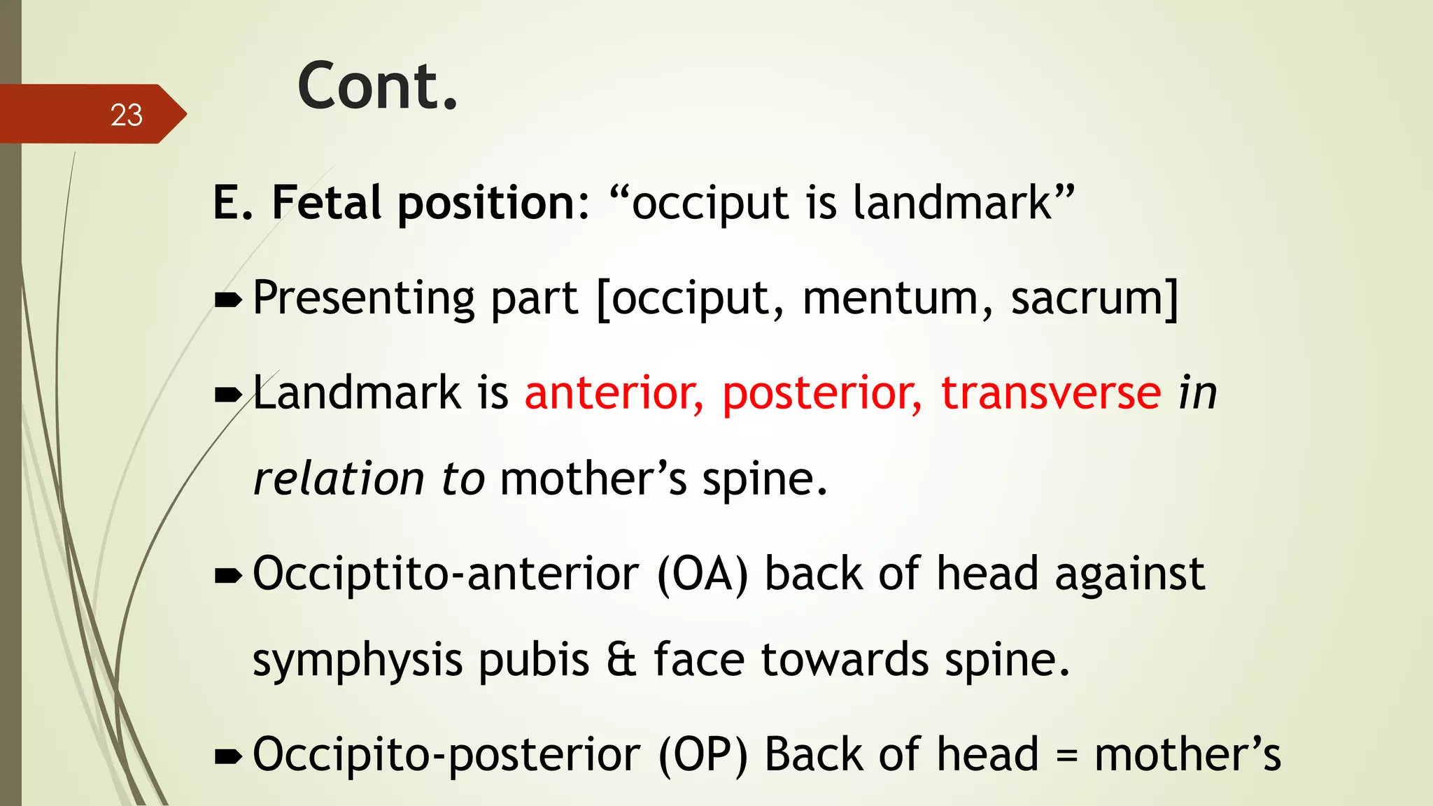 Physiology of labor and pain pathways | PPTX