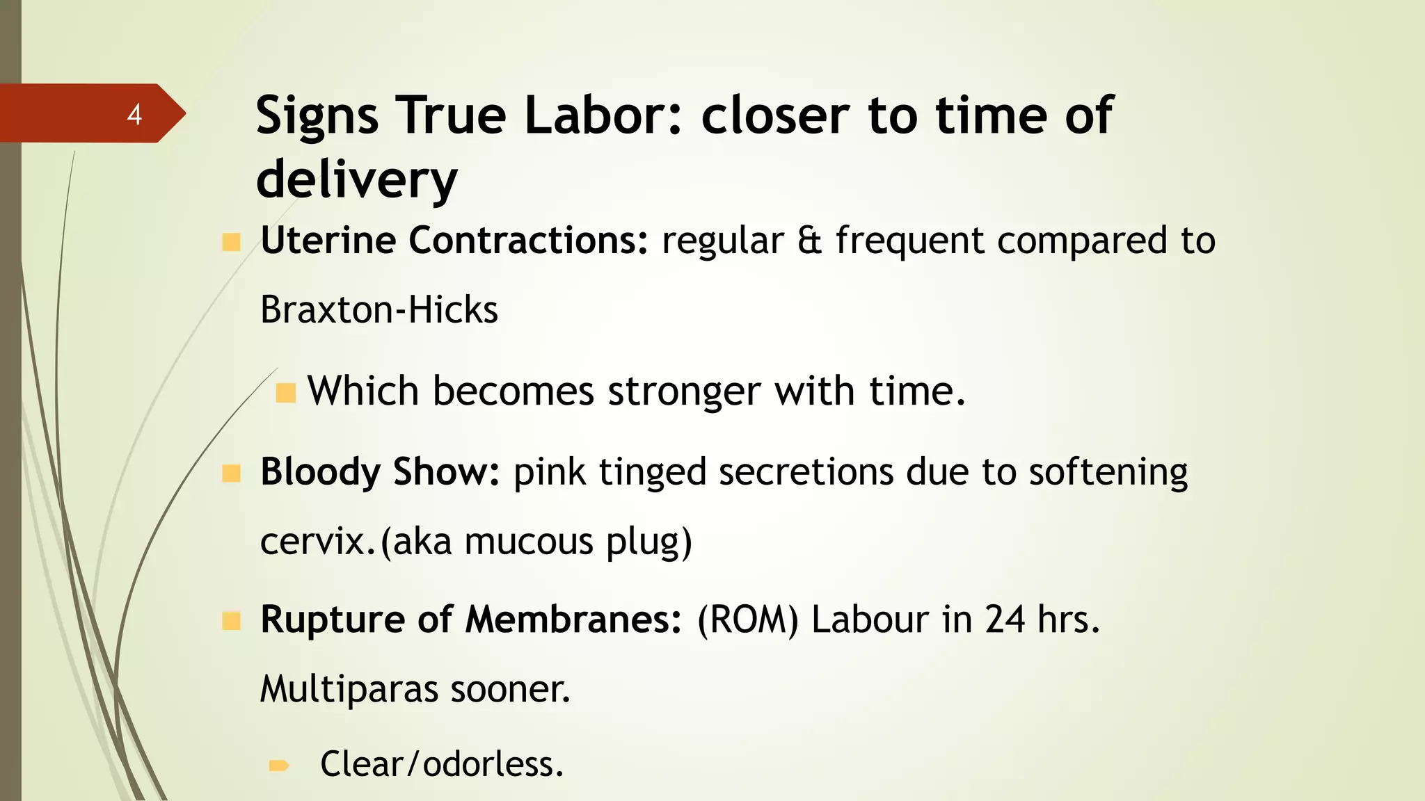 Physiology of labor and pain pathways | PPTX
