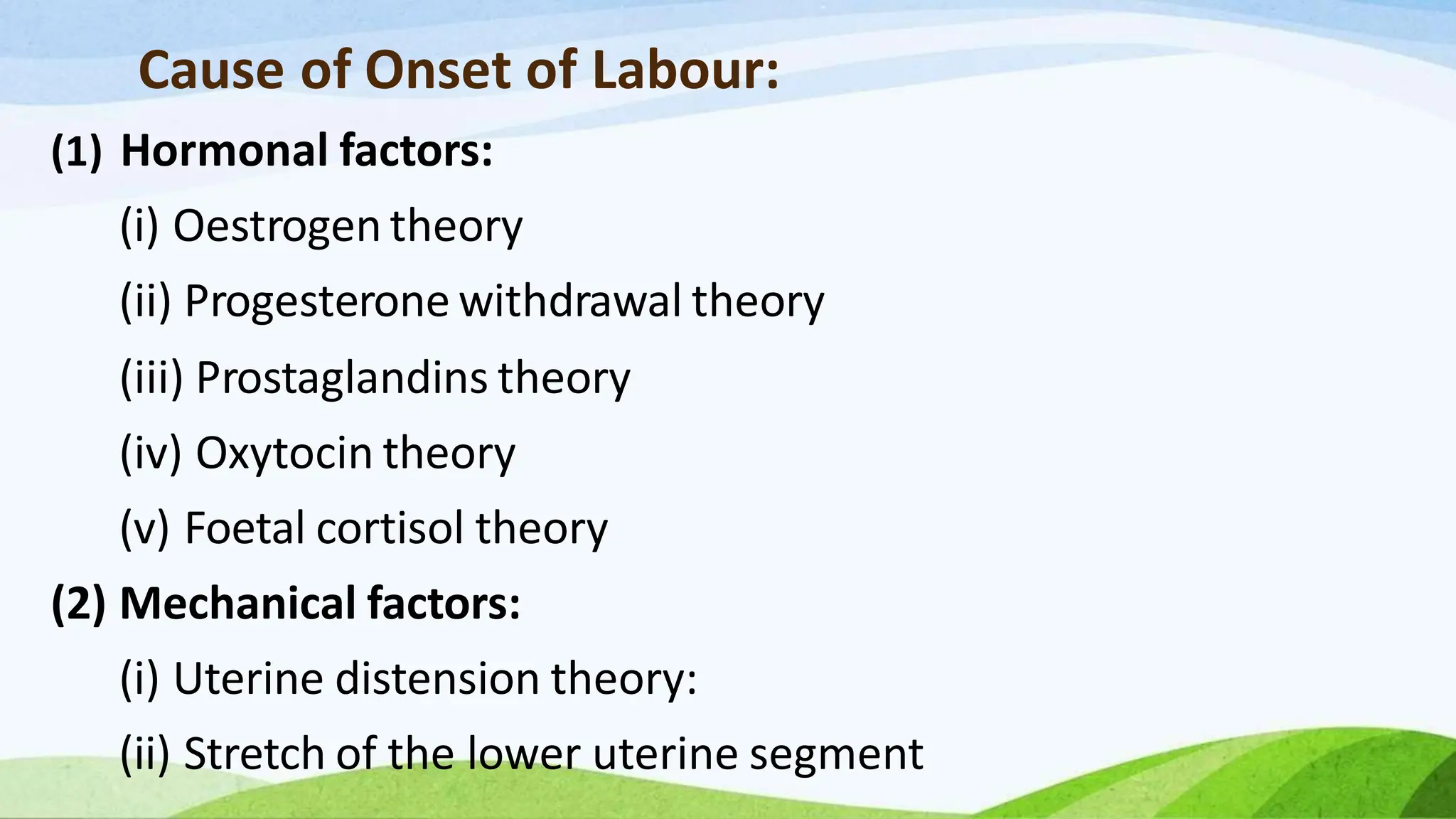 PHYSIOLOGY OF LABOUR.pptx bsc nursing obg | PPTX