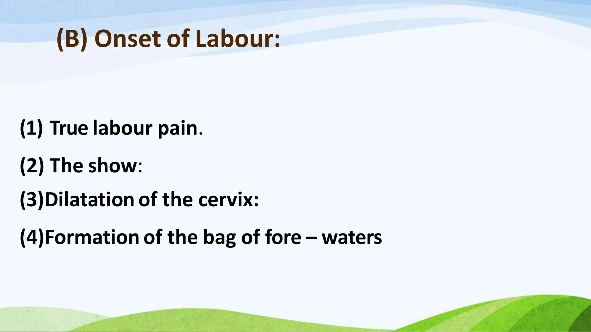 PHYSIOLOGY OF LABOUR.pptx bsc nursing obg | PPTX