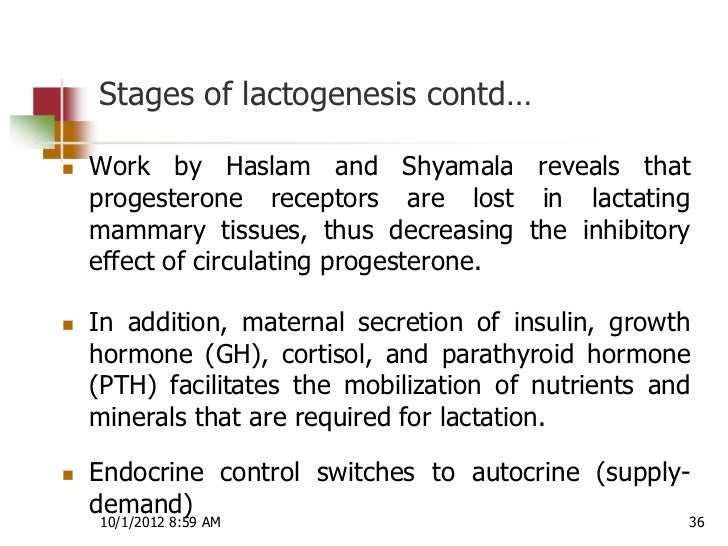 Physiology of lactation