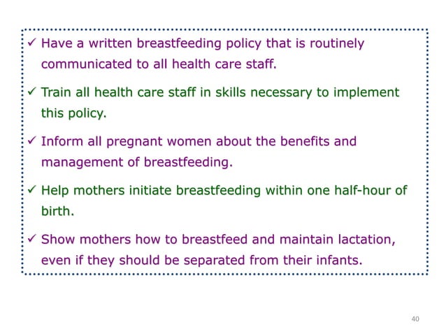 Physiology of lactation, its management and BFHI | PPTX