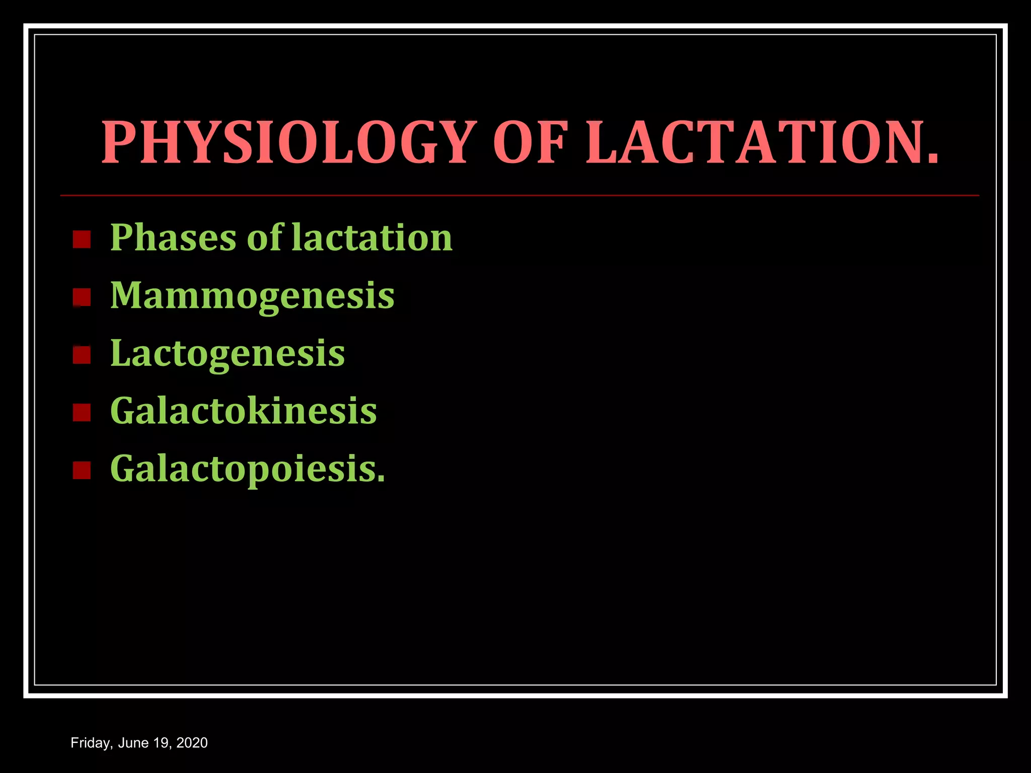 Physiology of lactation | PPT
