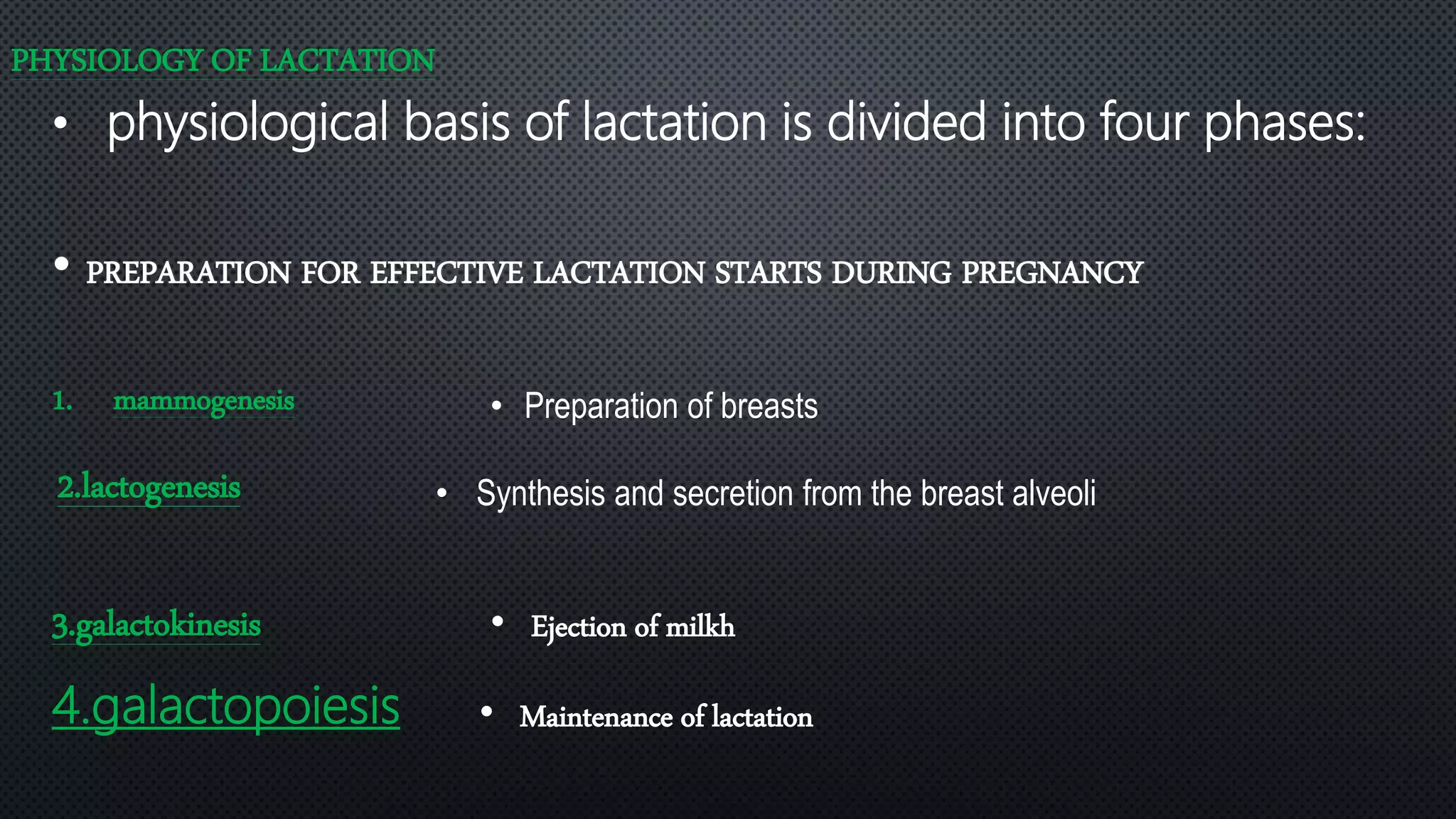 Physiology of lactation | PPTX