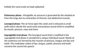 PHYSIOLOGY OF LARYNX ,ear nose throat, mbbs | PPT