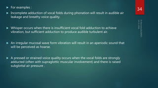 Physiology of larynx& theories of voice production(dr.ravindra ...