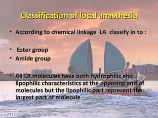 Physiology of local anasthesia | PPS